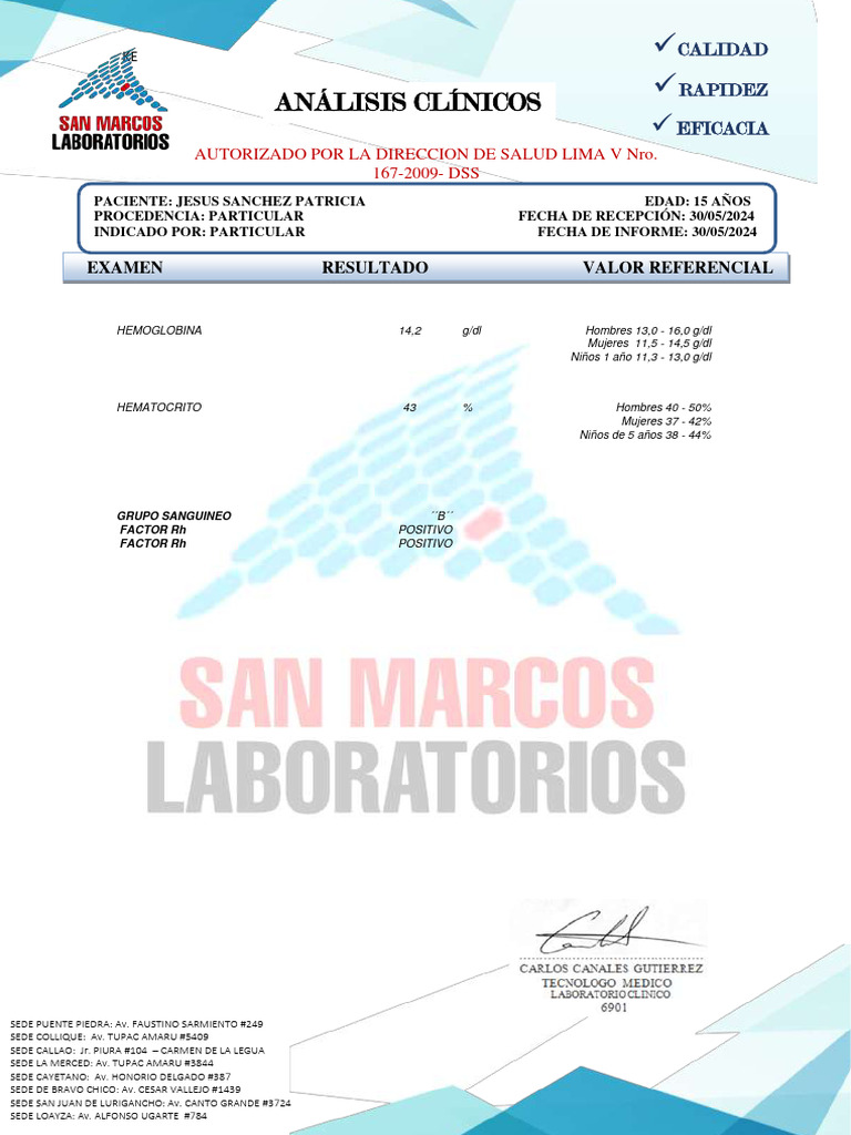 JESUS SANCHEZ PATRICIA (3) | Descargar gratis PDF | Serología | Fluidos ...