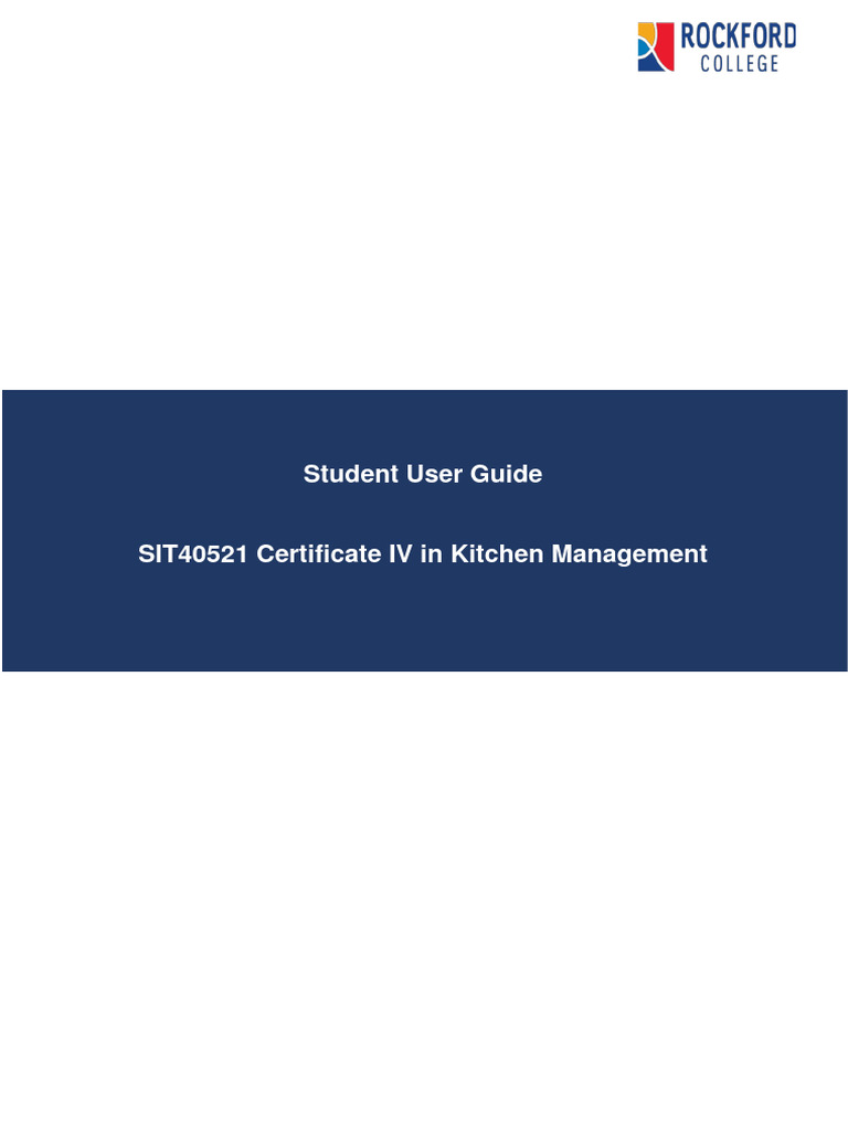 Hospitality Works Student User Guide V1.1 | PDF | Question | Information