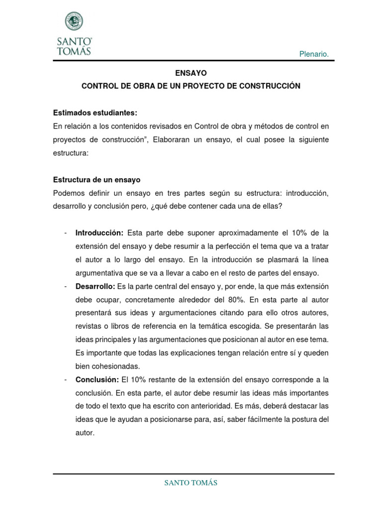 Ccis055 U3 S14 3 1 Pauta Ensayo | PDF | Ensayos