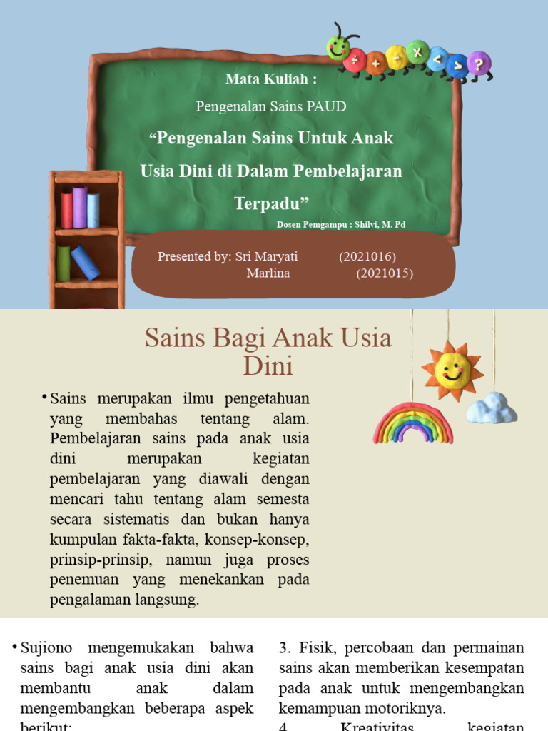 Pengenalan Sains Paud | PDF