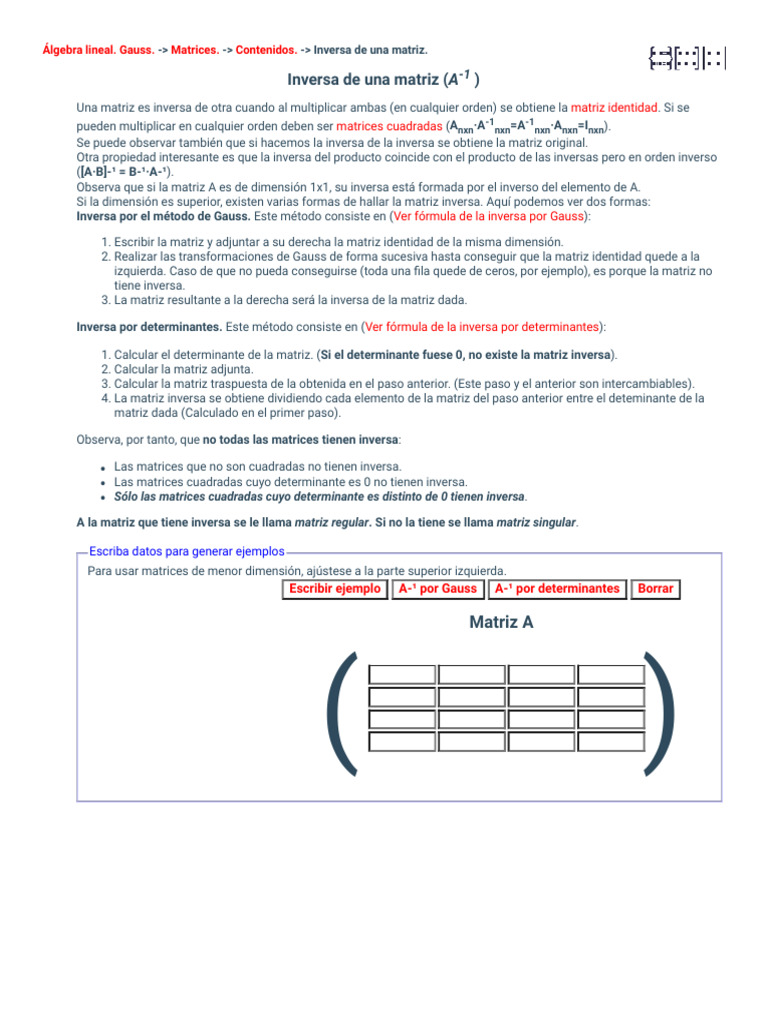 Tema 3 Parte 2 | PDF | Matriz (Matemáticas) | Determinante Tema 3 Parte 2 | PDF | Matriz (Matemáticas) | Determinante