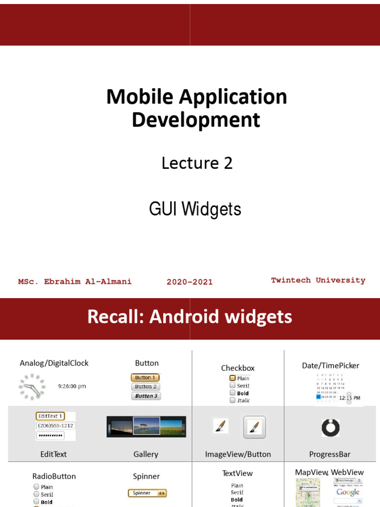 2 Gui Widgets Download Free Pdf Android Operating System Computing