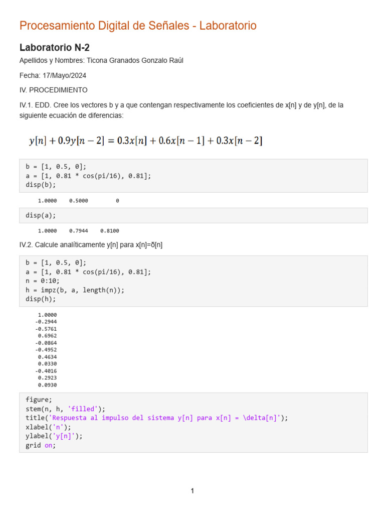 Ticona - Lab 2 | PDF | Matemáticas Aplicadas | Objetos matemáticos