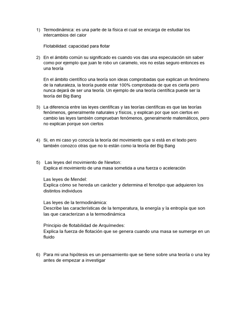 Teorías y Leyes Científicas Explicadas | PDF