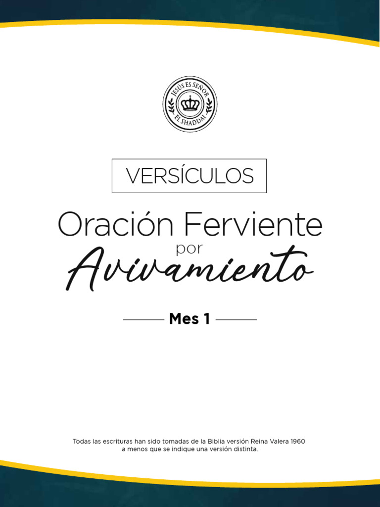 Versiculos Oracion Ferviente Final | PDF | Oración | Salmos