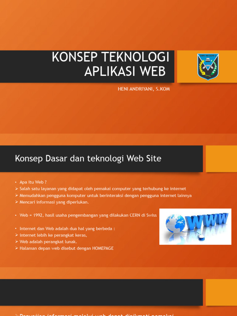 Konsep Teknologi Aplikasi Web | PDF | Seni | Komputer
