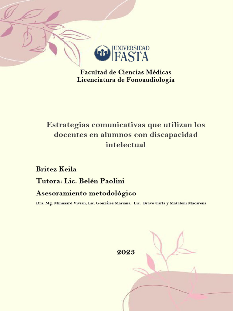 BRITEZ, Keila - FO - 2023 | PDF | Enseñando | Aprendizaje