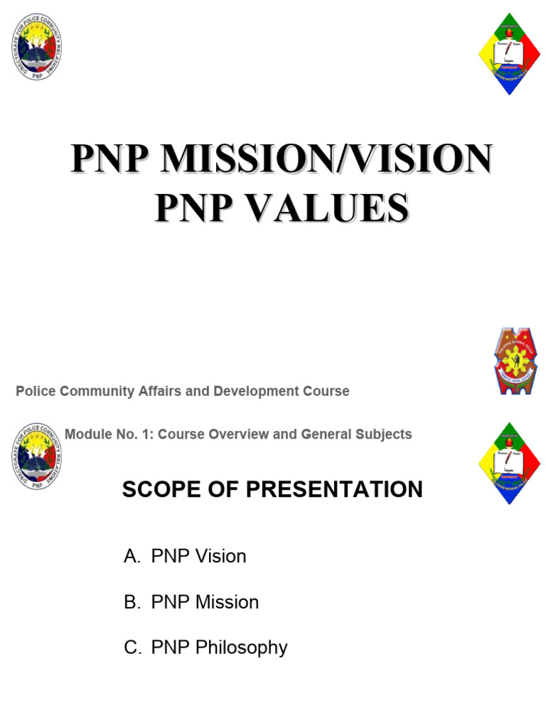 PNP Vision Mission 0 Philosophy | PDF | Social Science