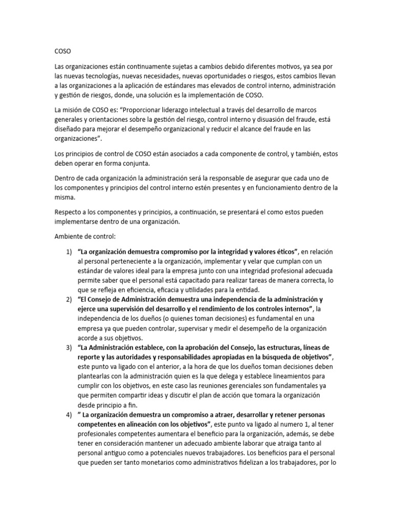 Coso, Cobit, Itil | PDF | Itil | Business