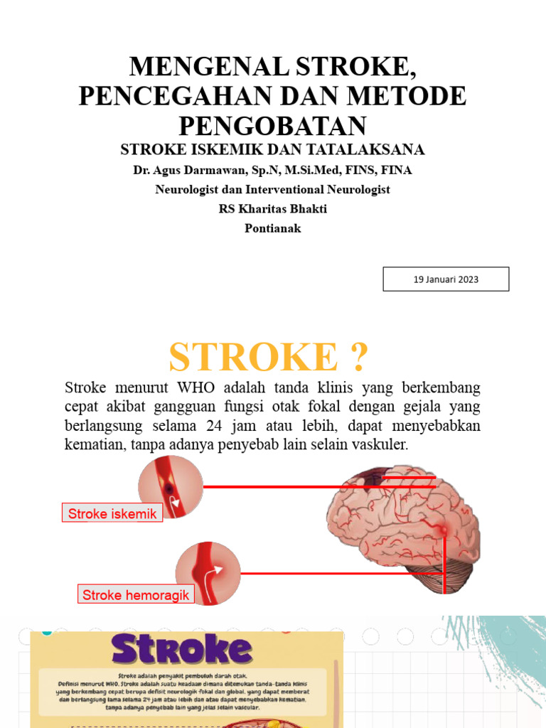 Stroke Dan Tatalaksana | PDF | Sains & Matematika