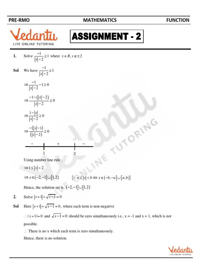 Modulus Assignment - Sol | Download Free PDF | Function (Mathematics ...