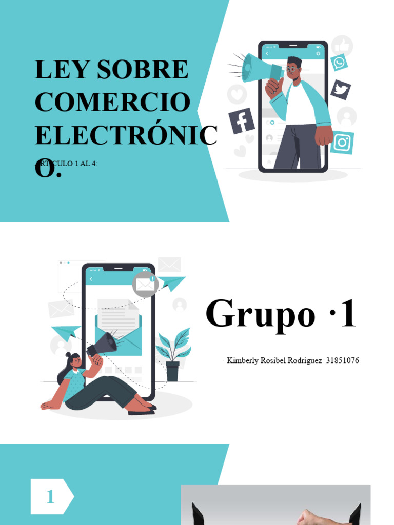 Presentacion Ley Sobre El Comercio Electronico | PDF | Comercio electrónico | Comercio