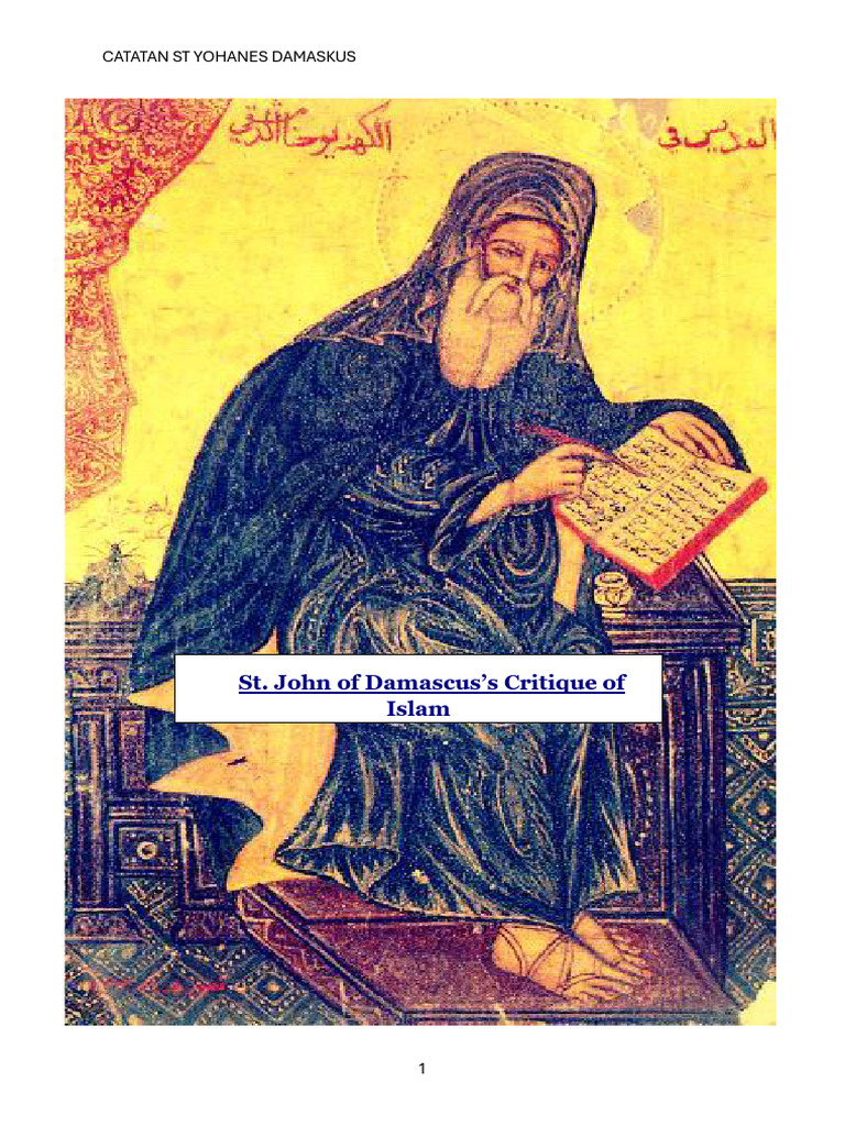Catatan ST Yohanes Damaskus | PDF | Agama & Spiritualitas