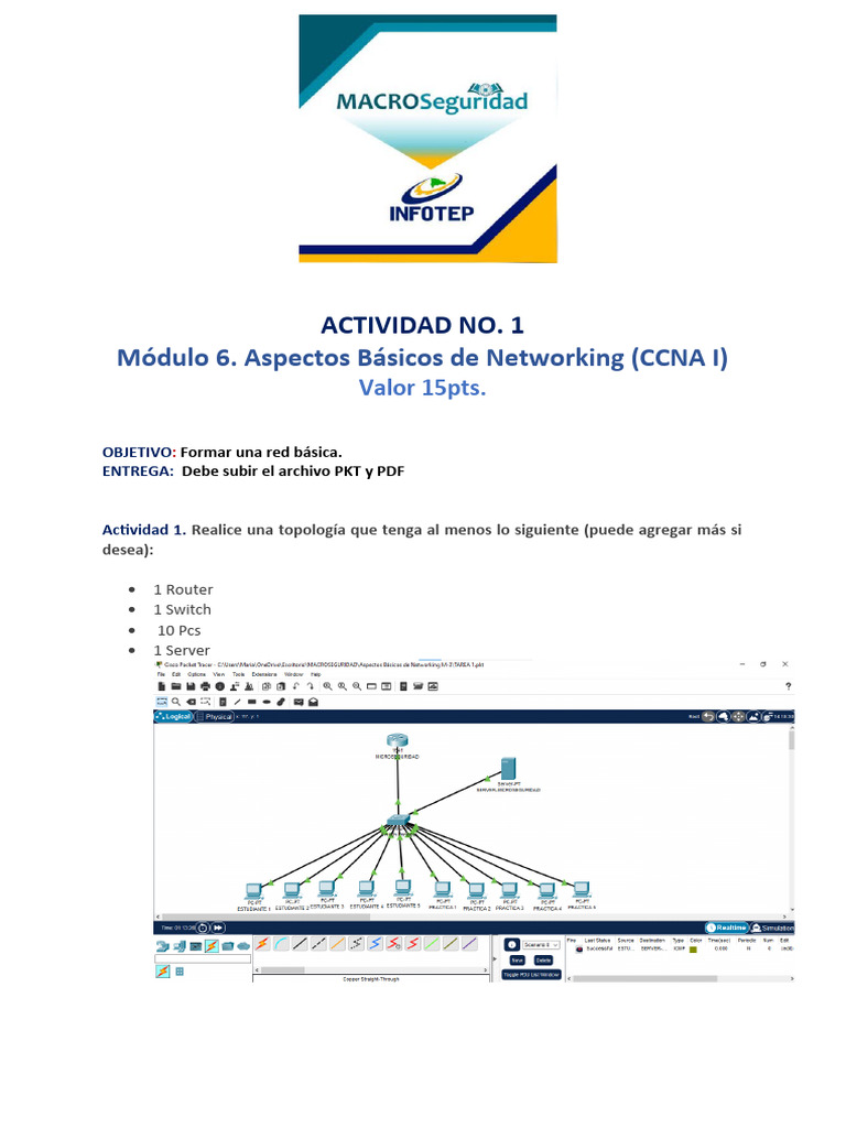 Ejercicio Practico 1 Pdf Dirección Ip Arquitectura De Computadores