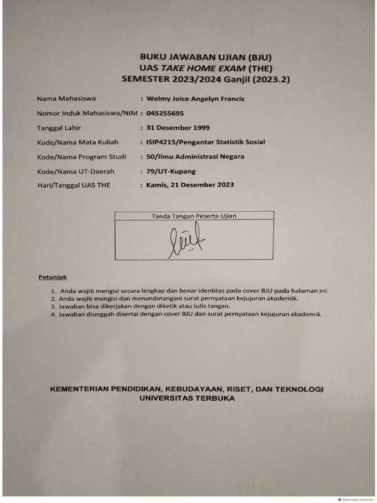 BJU Pengantar Statistik Sosial | PDF