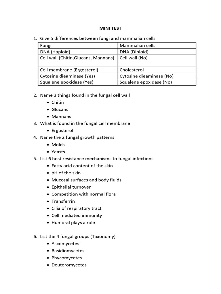 Mycology Questions and Answers | PDF | Fungus | Biology