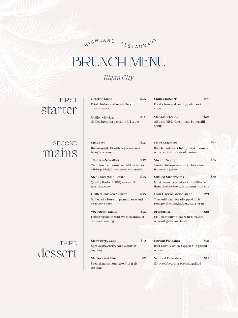 FBS Menu | PDF | Sauce | Pancake