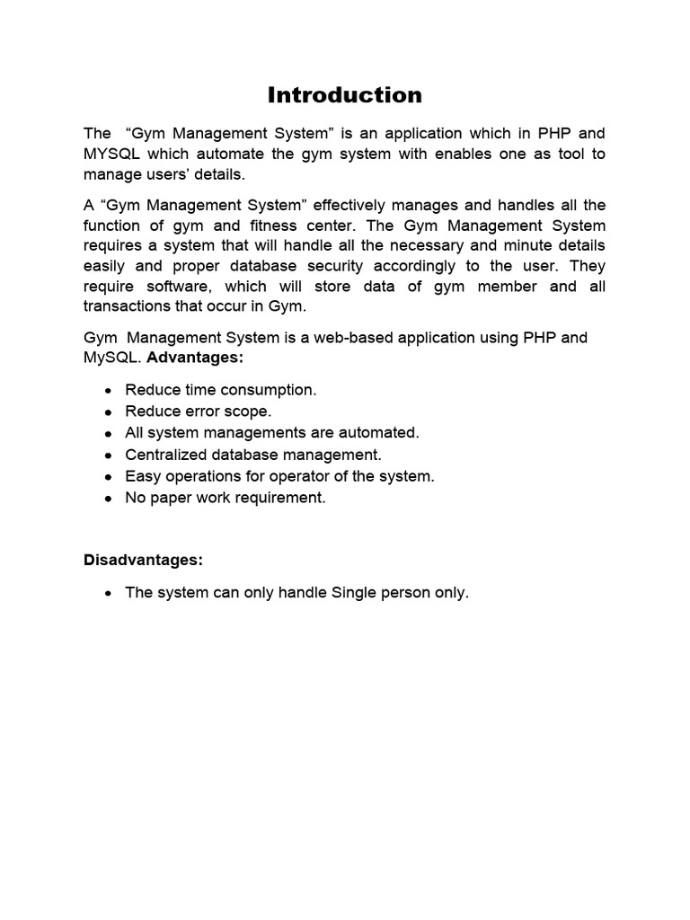 Gym Management | Download Free PDF | Databases | Php