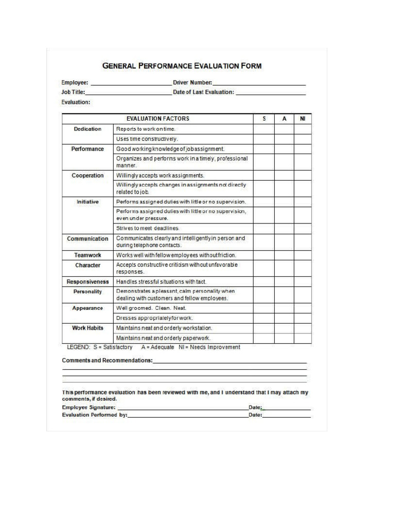 Performance Evaluation | PDF