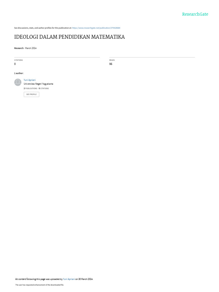 Ideologi Pendidikan Matematika | PDF | Komputer