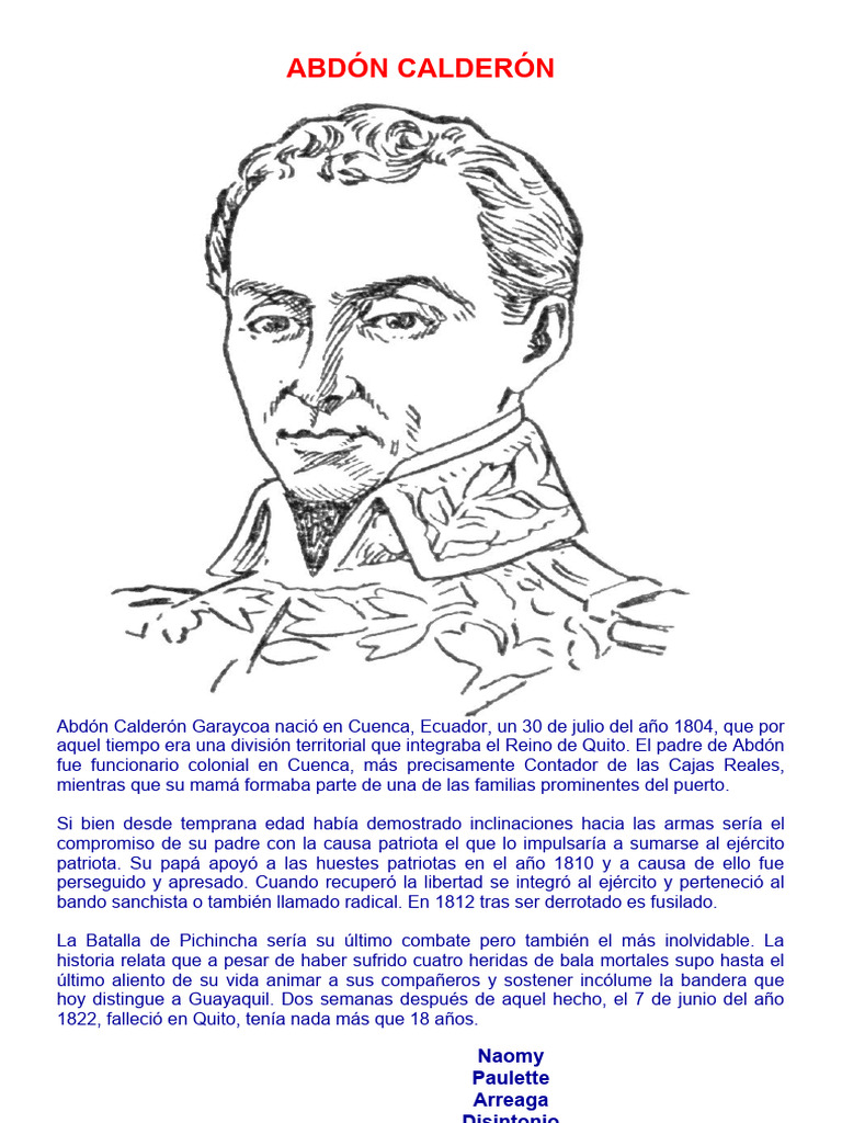 Abdon Calderon | PDF | Política | Viajes y turismo