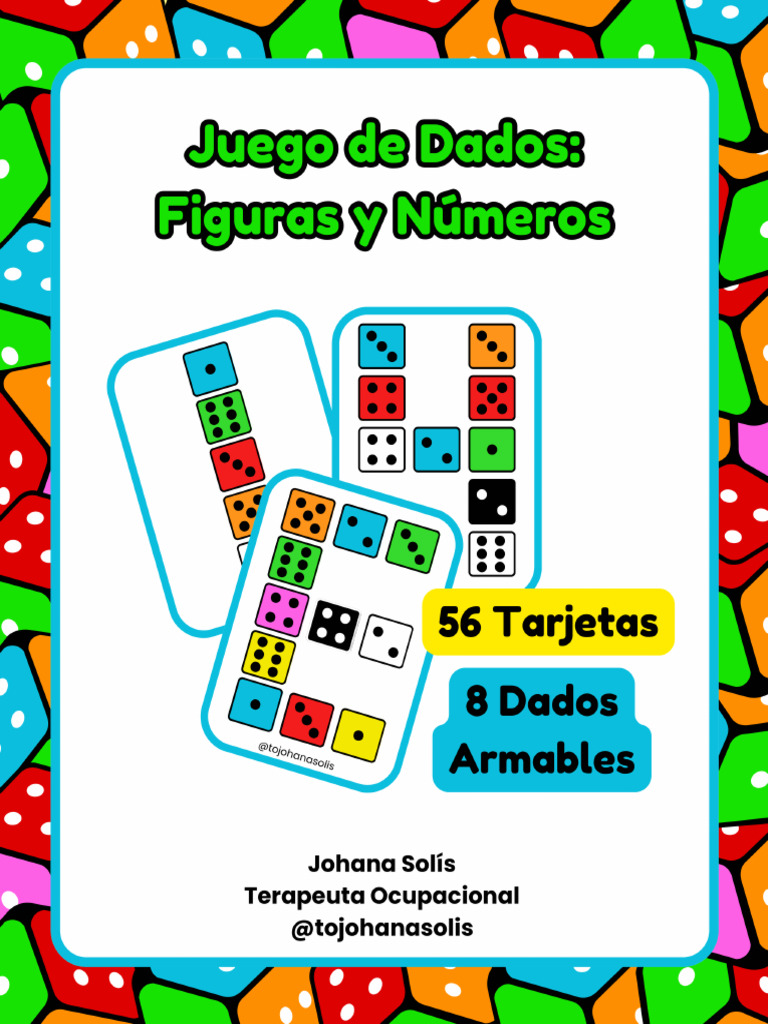 Juego de Dados Figuras y Números (VERSIÓN GRATUITA) | PDF