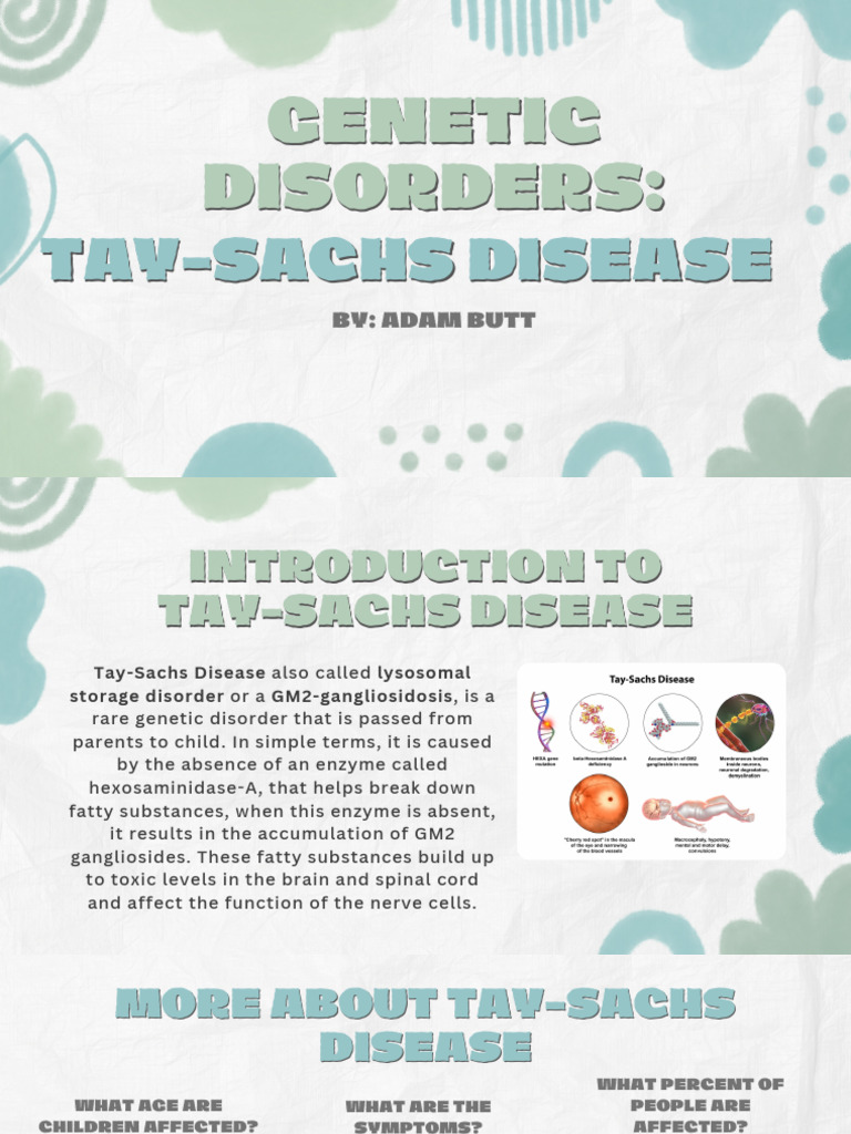 Genetic disorders Tay-Sachs Disease | PDF | Human Diseases And ...