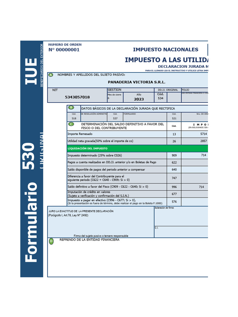 Formulario 530 | PDF | Economía política | Impuestos