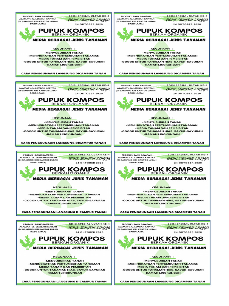 Label Kompos Oktober | PDF