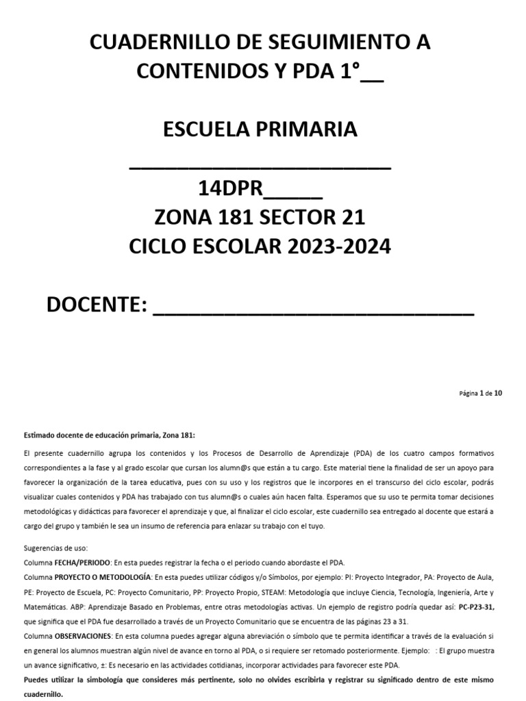 CONTENIDOS & PDA 1° v1 | PDF | Sonido | Comunicación