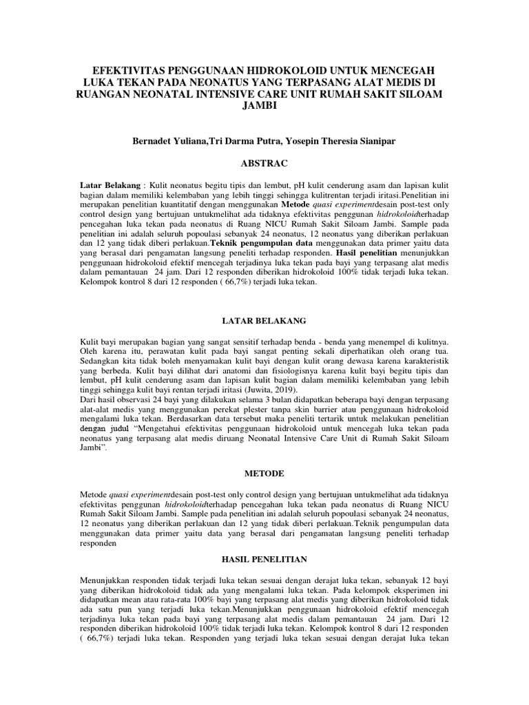 Manuskrip Riset | PDF | Pengembangan Diri | Kesehatan Holistik