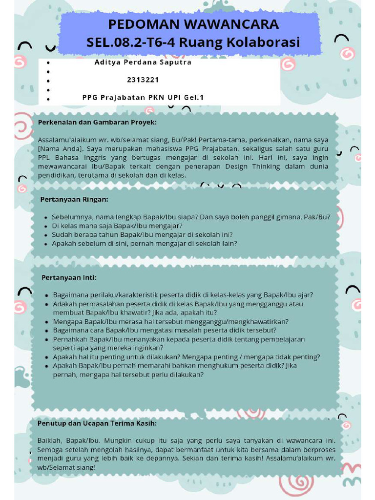 Aditya Perdana S - T6-4 Ruang Kolaborasi | PDF