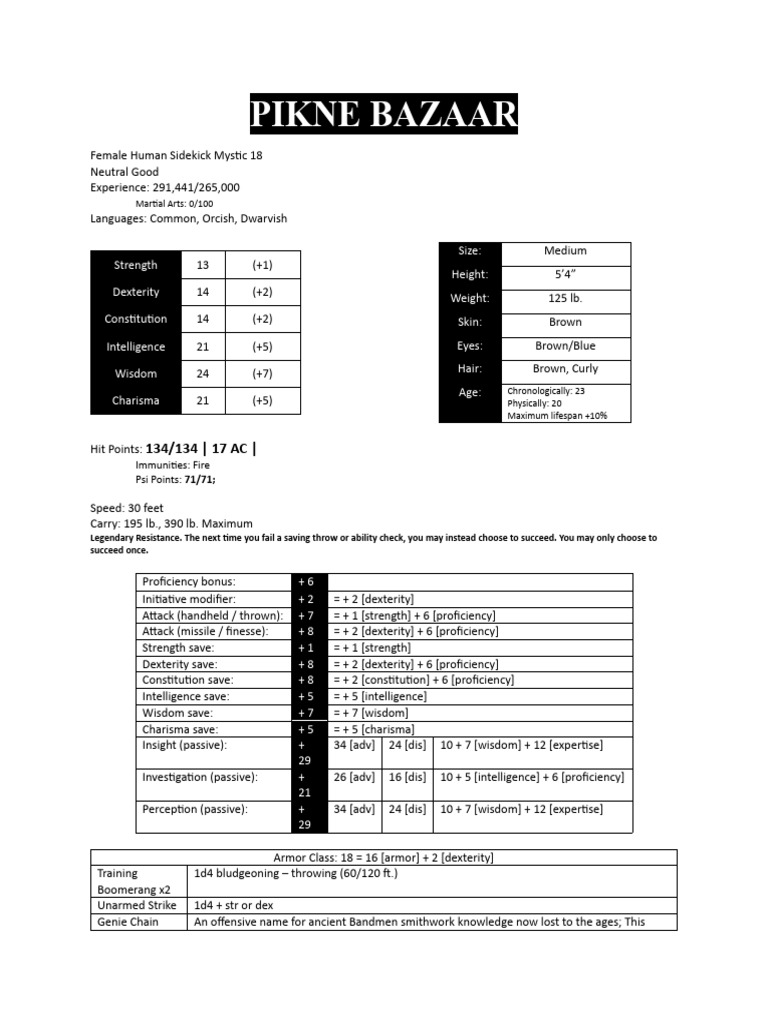 Pikne Bazaar | PDF | Dwarf (Dungeons & Dragons)