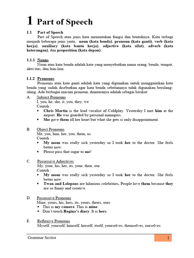 Understanding Parts of Speech Guide | PDF | Verb | Part Of Speech