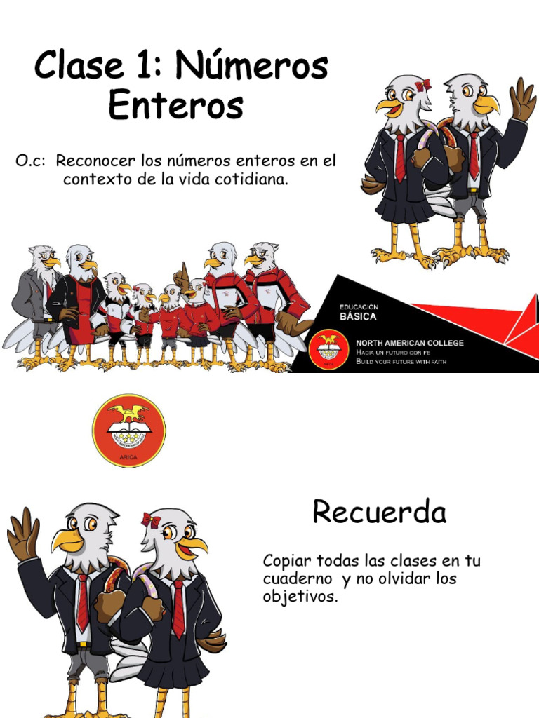 Clases Matematica 7mo Basico U1 | PDF | Entero | Objetos matemáticos