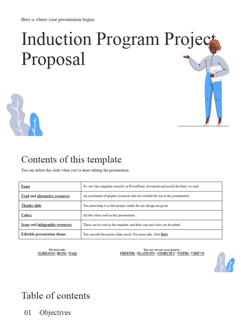 Induction Program Project Proposal by Slidesgo | PDF | Expense ...