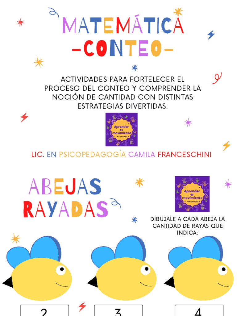Actividades Divertidas de Conteo | PDF
