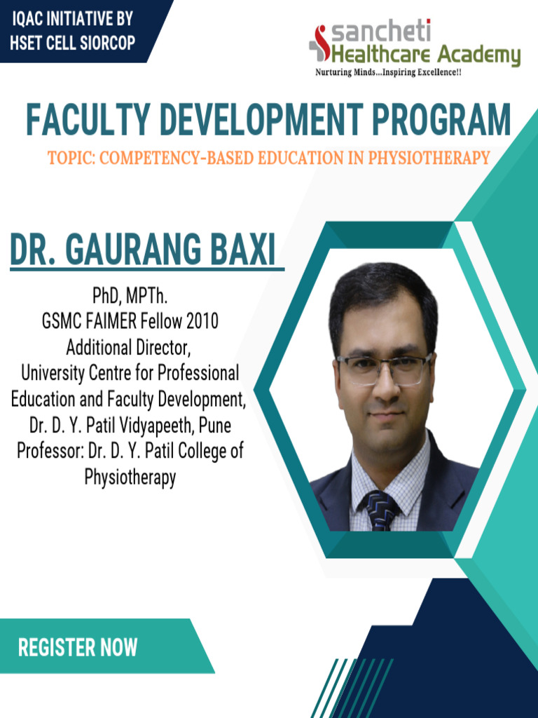 Physiotherapy Faculty Workshop | PDF | Wellness