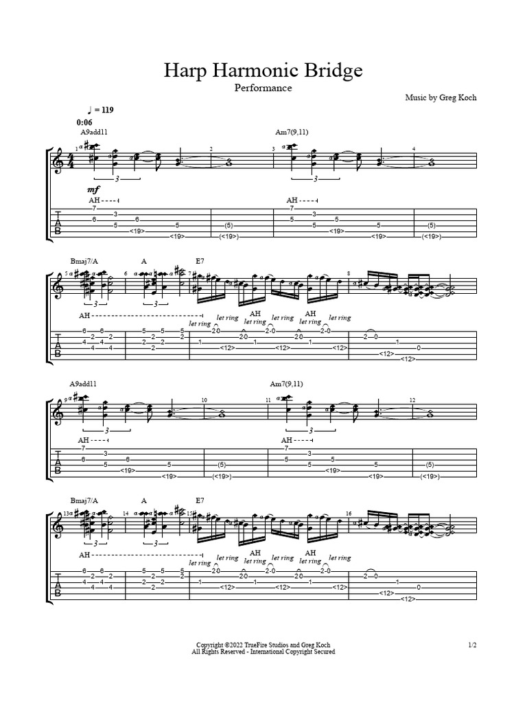 31 Harp Harmonic Bridge - Performance | PDF | Freedom Of Expression Law ...