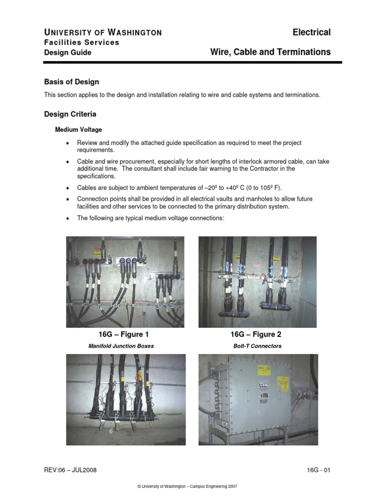 08-16G WireCable&Terminations | PDF | Electrical Wiring | Electrical ...