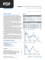 Argus/Coalindo Indonesian Coal Index Report | PDF | Market (Economics ...