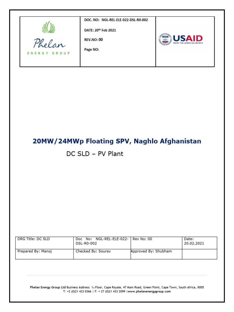 Technical Specs for Floating SPV | PDF
