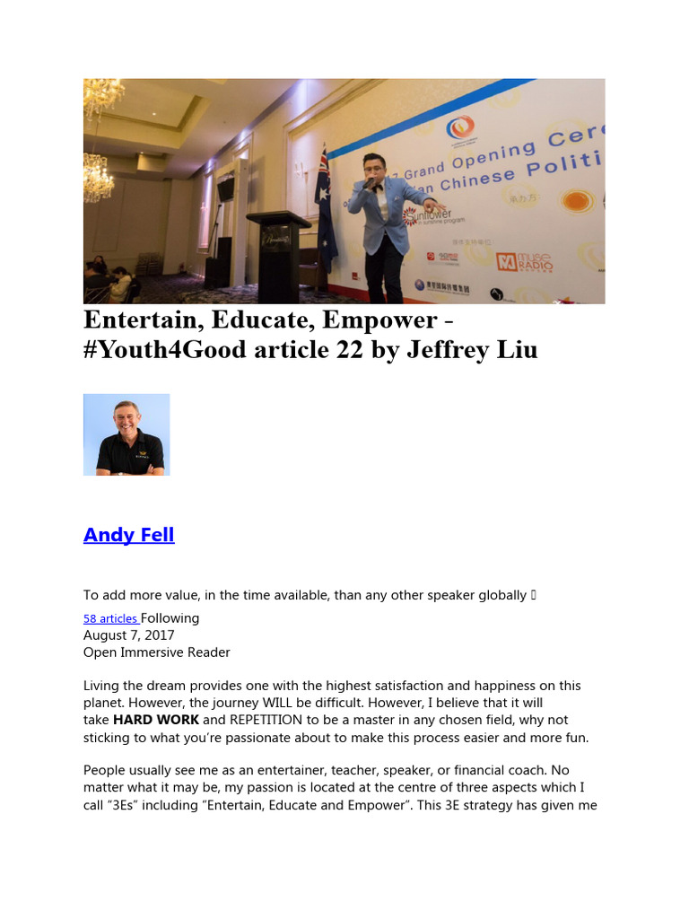 3E Growth Theory Published in 2017 On LinkedIn | PDF | Empowerment