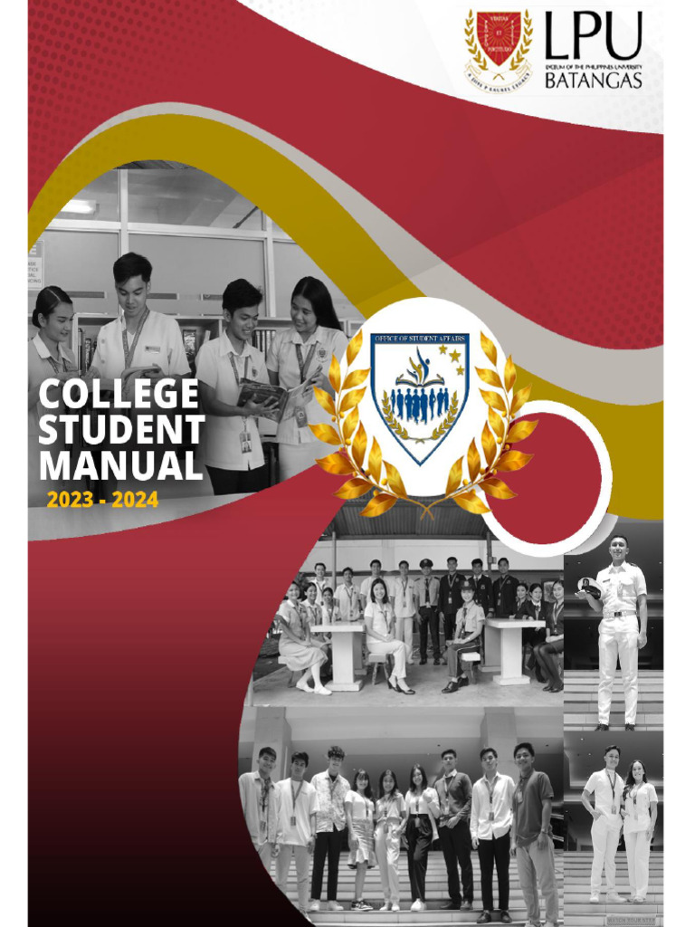 LPUB College Student Manual 2023-2024 | Download Free PDF | University ...