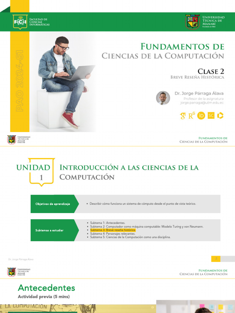 Historia y evolución de la computación | PDF | Arquitectura de ...