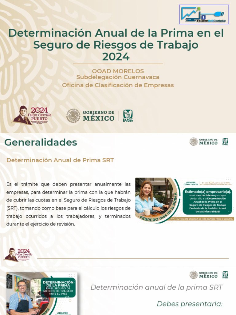 Determinación Anual De La Prima Riesgo De Trabajo 2024 | PDF