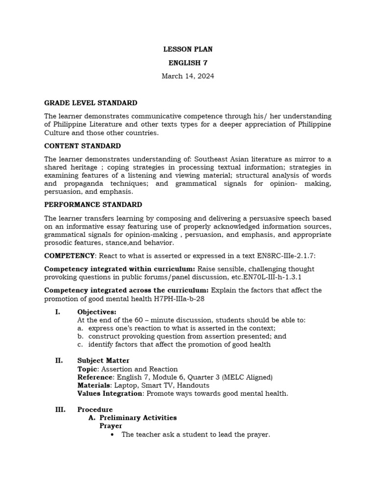 4TH LP | PDF | Teachers | Learning