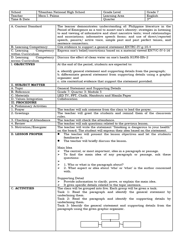 5 LP G7 | PDF | Teachers | Learning