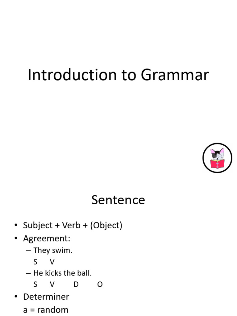 Introduction To Grammar | PDF | Perfect (Grammar) | Verb