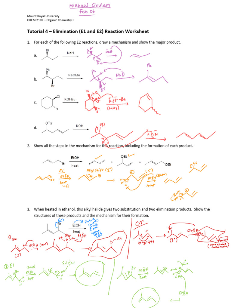 Tutorial 4 - Mishaal | PDF | Chemical Reactions | Chemical Reaction Engineering